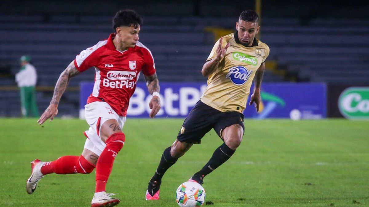 [Video] Santa Fe insistió, pero no pasó del empate 1-1 con Águilas Doradas