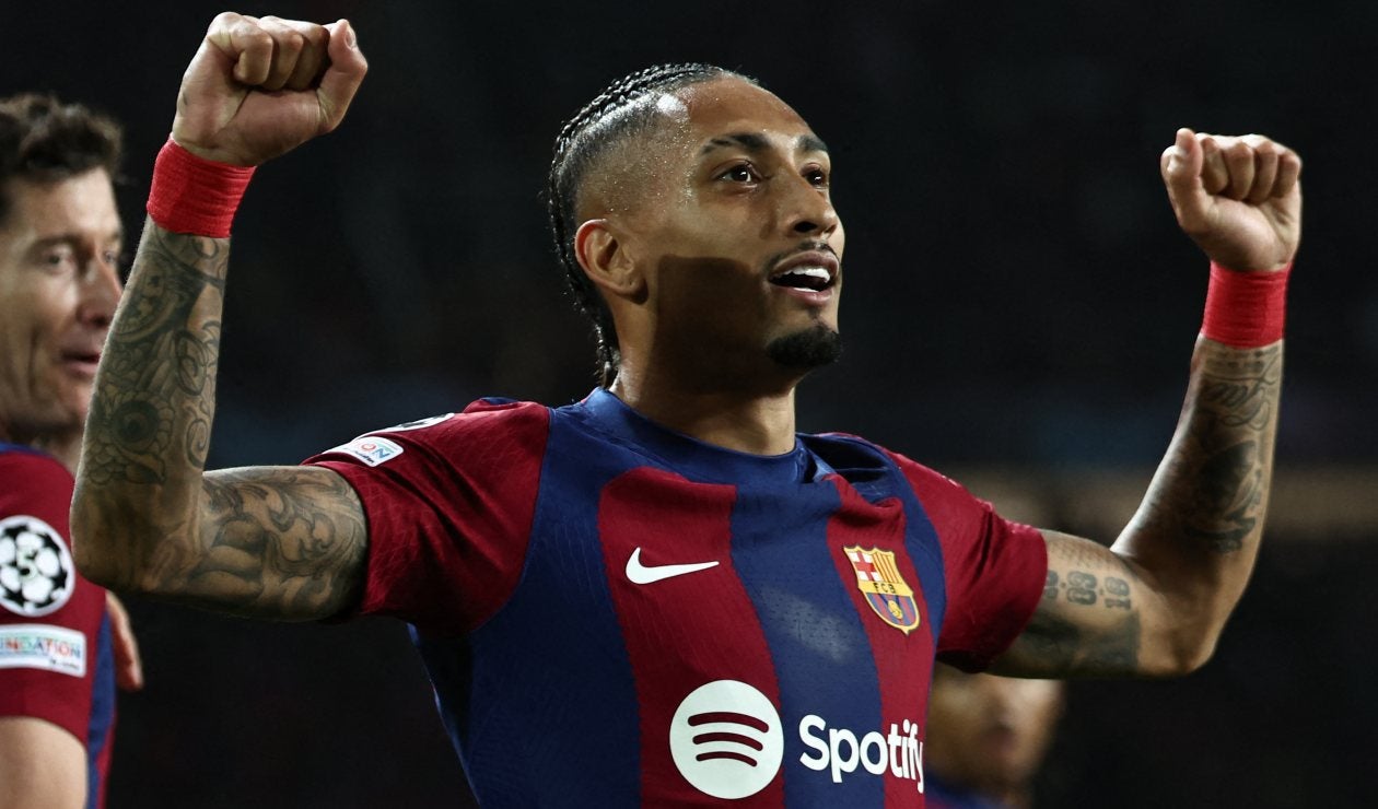 Champions League: Raphinha marcó para Barcelona contra PSG