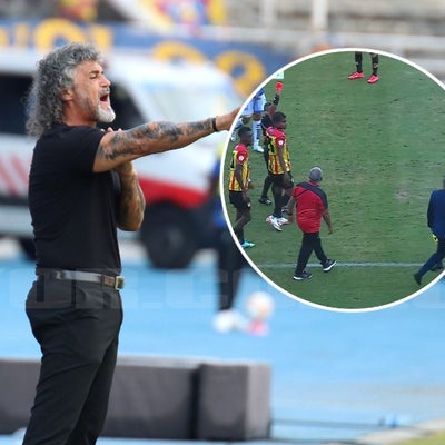 Eso no fue tierno: Leonel Álvarez explotó y se fue expulsado