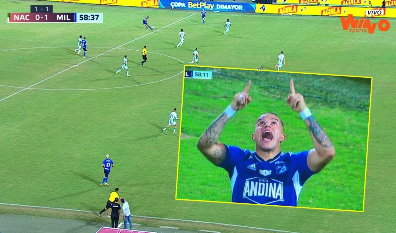 [Video] Leo Castro silenció el Atanasio: Millos se adelanta a Nacional