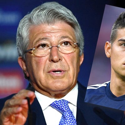 Qué dijo el presidente de Atlético de Madrid sobre fichar a James